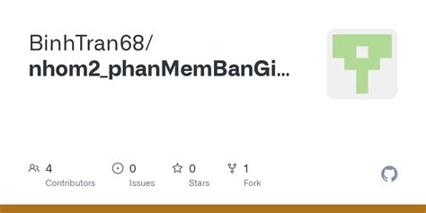 Github Binhtran Nhom Phanmembangiay