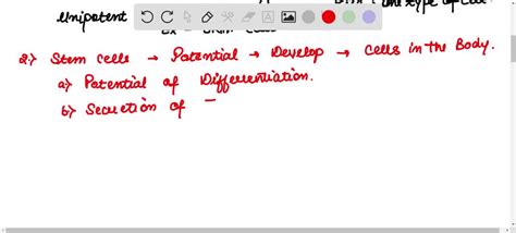 Solved Define Totipotency Pluripotency Multipotency Oligopotency