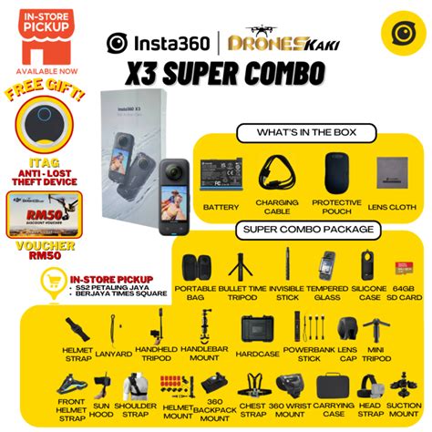 Insta360 X3 Official Insta360 Malaysia Warranty Lazada
