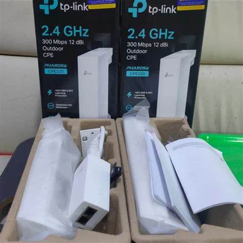 Jual Tp Link Pharos Outdoor Cpe 220 Cpe220 12dbi Poe Adaptor Lan Kota Tegal CTfTAHOO