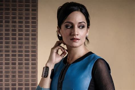 Archie Panjabi Leather