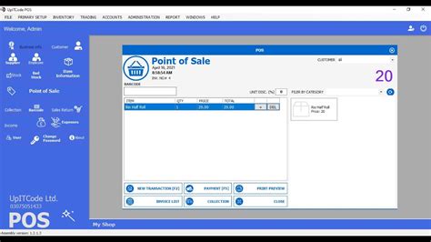 POS Software With Barcode Scanner Chart Of Accounts Ledger System In