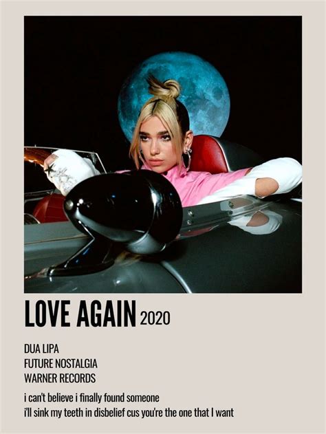 Love Again Dua Lipa Lipa Dua Nostalgia