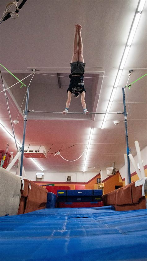 Gymnastics Silhouette Bars Handstand