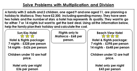 Solve Problems With Multiplication And Division Discussion Problems