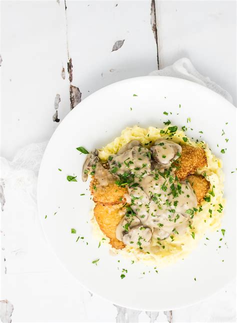 Pork Schnitzel With Mushroom Stout Gravycooking And Beer