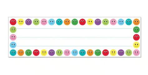 Smiley Face Name Plates 36 Ct Mysite