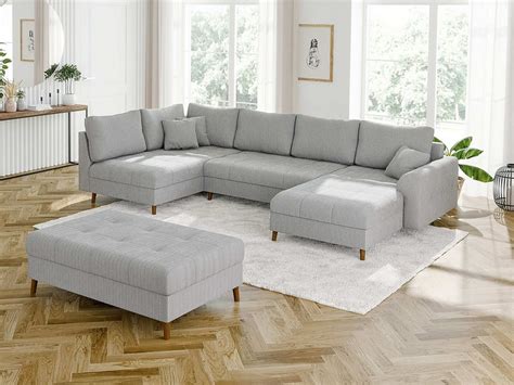 S Style Möbel Wohnlandschaft Und Hocker Zara Mit Schlaffunktion Aus