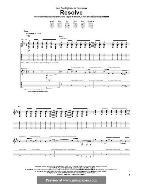 Resolve Foo Fighters By C Shiflett D Grohl N Mendel T Hawkins