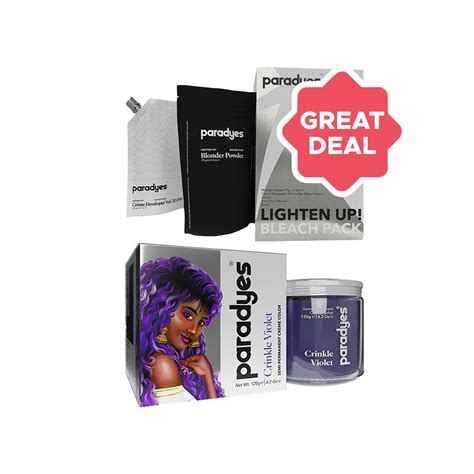 Paradyes Lighten Up Hair Bleach Pack Hair Colour Crinkle Violet