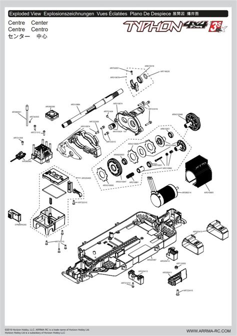 Arrma Typhon Parts Diagram Arrma Kraton 6s Blx 4wd Parts Exp