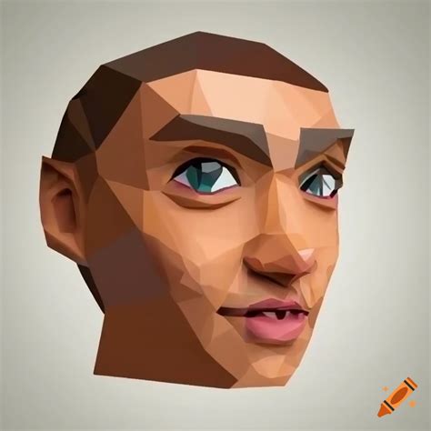 Low Poly Portrait Of A Person On Craiyon