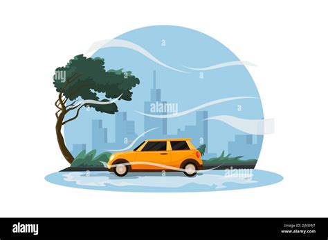 Natural Disasters Illustration Concept Flat Illustration Isolated On