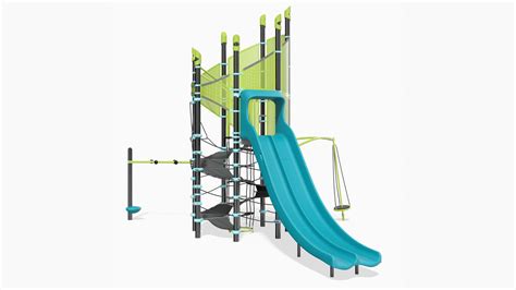 Super Netplex® 8 Ft Tower Slide And Climb Playground