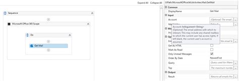How To Pass String Varaiable To Shared MailBox Parameter Of Outlook 365