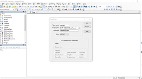 micromine tutorial create new project manjaro dot site