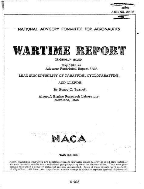 Lead Susceptibility Of Paraffins Cycloparaffins And Olefins Unt Digital Library