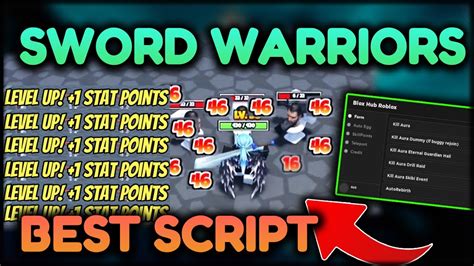 SKIBI SWORD WARRIORS SCRIPT GUI KILL AURA AUTO QUEST MORE