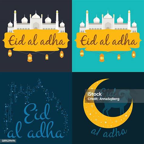벡터 홀리데이 일러스트레이션 이드 알 아드하 라벨 문자 구성의 글자 화 구성 Eid Al Adha에 대한 스톡 벡터 아트 및 기타 이미지 Eid Al Adha Eid