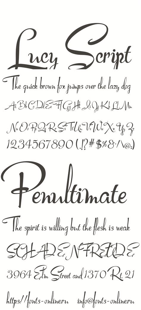 Lucy Script Font