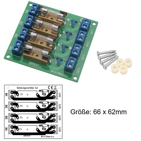 Sicherungsverteiler Verteiler Stromverteiler Feinsicherungen Bis 12a