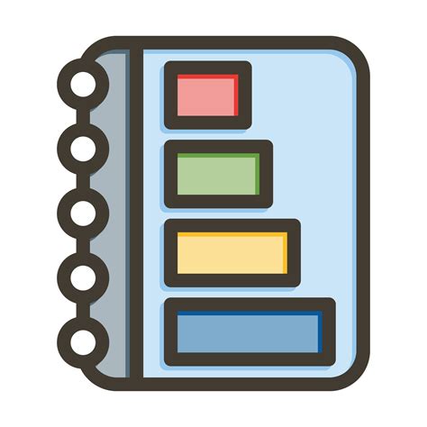 Priority Vector Thick Line Filled Colors Icon For Personal And