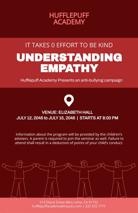 Free Anti Bullying Poster Template To Edit Online