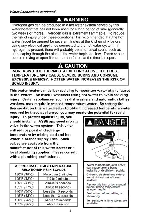 Bradford White Re240s6 Water Heater Installation And Operation Instruction Manual Water Heater