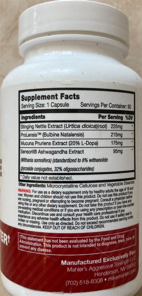 Aggressive Strength Testosterone Booster Millennium Health Store
