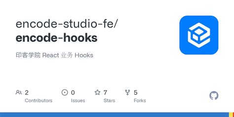Github Encode Studio Fe Encode Hooks React Hooks