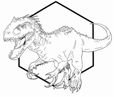 Blue Jurassic World Coloring Page Coloring Pages