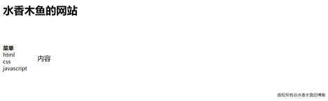 HTML教程看完这篇就够了 水香木鱼 博客园