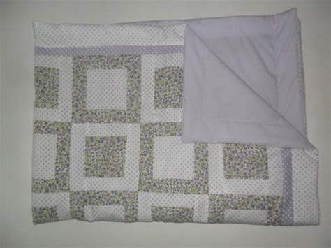 Manta Para Bebê Em Patchwork Lilás Elo7 Produtos Especiais