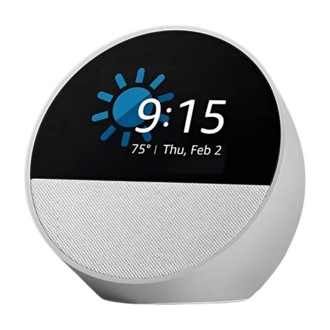 Amazon Echo Spot White Com Assistente Alexa Virtual Carrefour