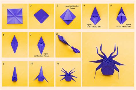 Origami Spider Step By Step Origami Spider Qdor