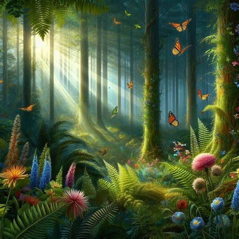 Premium Photo Forest Background Landscape