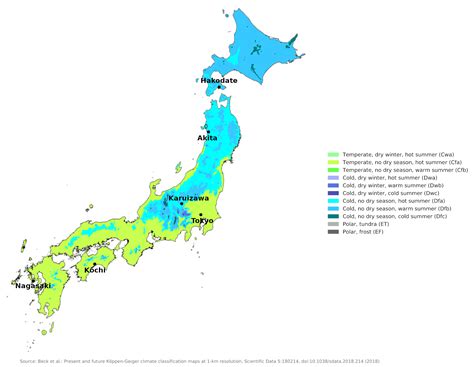 Blue Green Atlas The Climate Of Japan