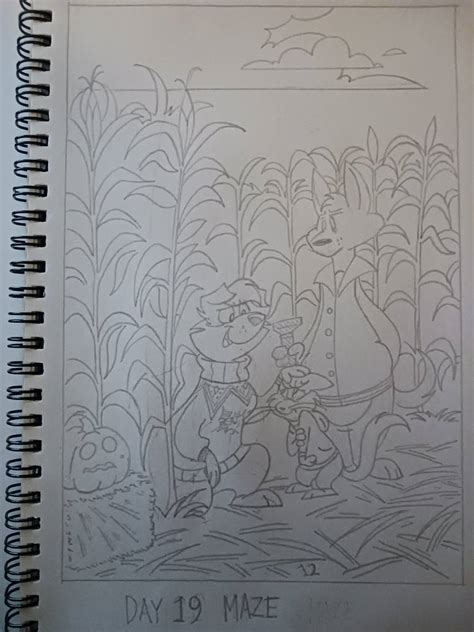 Day 19 Maze Sketch By 3bluemoon On Deviantart