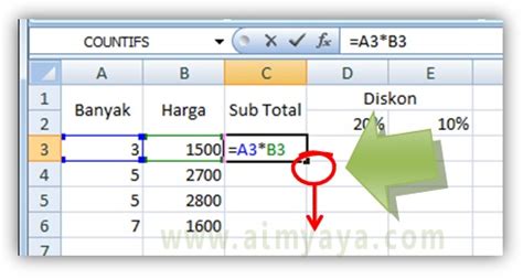 Cara Copy Paste Rumus Dengan Cepat Dan Benar Di Excel Cara Aimyaya