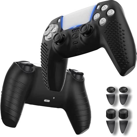 Husa Controller Sundiguer Silicon Compatibil Cu Ps5 Negru Emagro