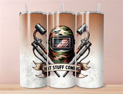 Welder Tumbler Wrap Png Welder Dad 20 Oz Skinny Tumbler Sublimation Design Welding Design Png