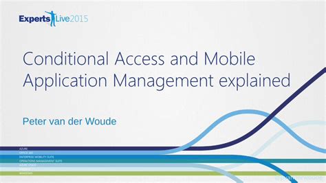pdf conditional access and mobile application management explained