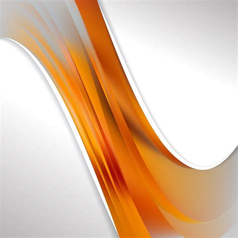 오렌지와 그레이 웨이브 사업 배경 벡터 일러스트 레이 션 Eps Ai Uidownload
