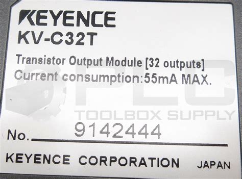 new keyence kv c32t transistor output module 32 outputs 55ma plc