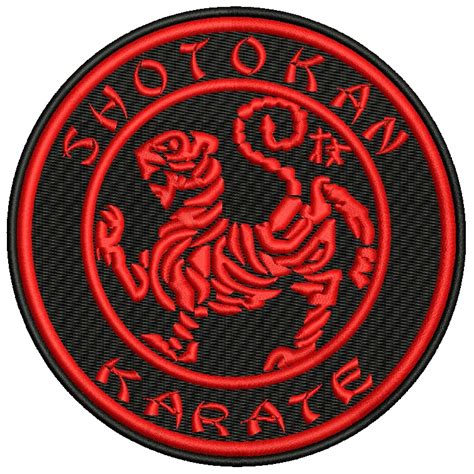 Patch Bordado Karate Shotokan Tigre Adesivo Shopee Brasil