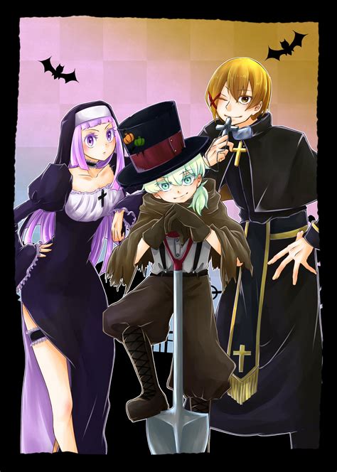 【色いろ！】色擬人化ハロウィン 薄紫＆多色＆黄土色