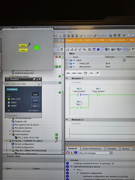 Learning Some Siemens Tia Portal Plc And Hmi Programming Definitely A Different Enviroment But