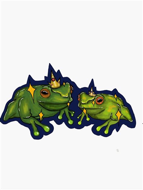 Royal Froggies Sticker For Sale By Erins Arts Redbubble