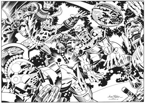 JACK KIRBY S Cosmic Football Double Page Recreation In Gary Martin S