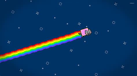 Nyan Cat Flying Wallpaper Meme Wallpapers 47320